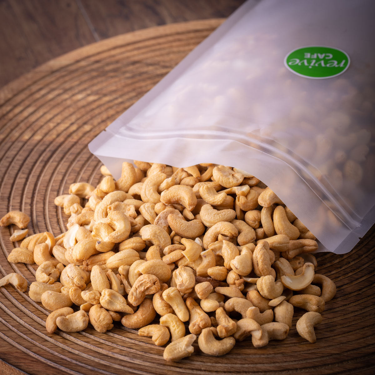 Cashew Nuts Roasted Whole Bulk 650g | Revive Cafe