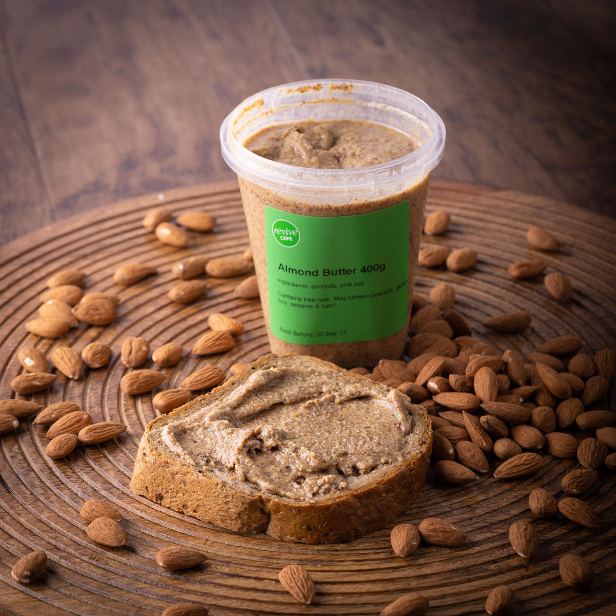 Revive Cafe. Vegan Cookbooks Reheat Meals Snacks Nut Butters Muesli